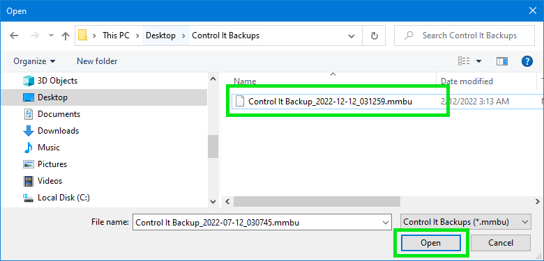 Control It Migration - Mickabooh Systems